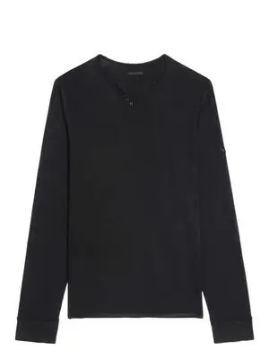 Zadig&Voltaire Monastir Henley T-shirt - Black