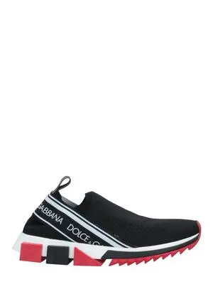 Dolce & Gabbana Dolce & Gabbana Printed Knit Low-Top Sneakers Black