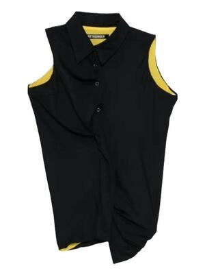 Ottolinger Twisted Sleeveless Shirt - Black