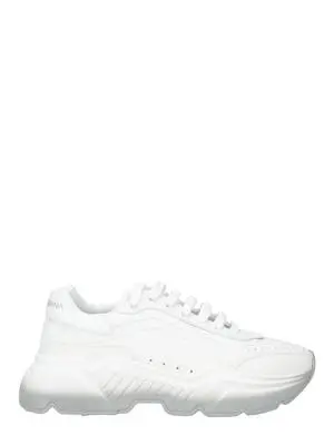 Dolce & Gabbana Solid Color Sneakers - White