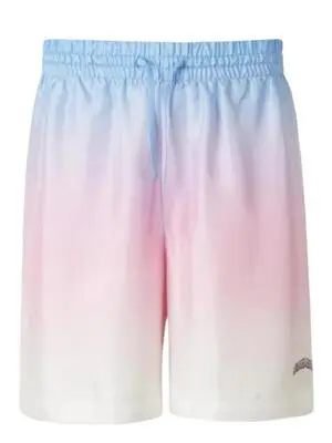 Casablanca Gradient Print Silk Shorts - Pink