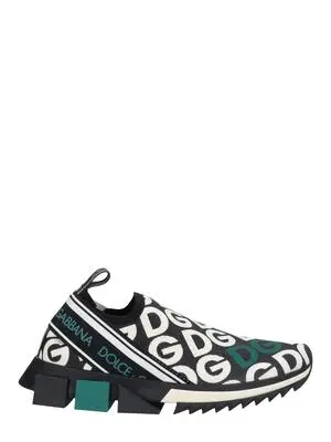 Dolce & Gabbana Logo Print Sneakers - Black