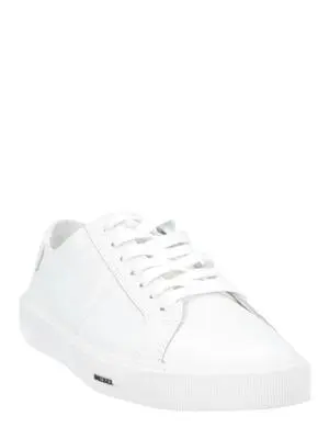 DIESEL® Lace-up Round Toe Sneakers - White