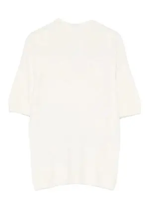 Liu Jo Short-sleeve Knitted Top - White
