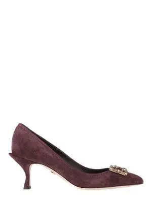 Dolce & Gabbana Embellished Pointed Toe Pumps - Red
