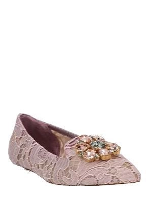 Dolce & Gabbana Embellished Lace Loafers - No