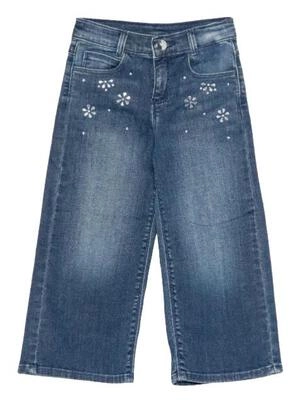 Liu Jo Embellished Denim Jeans - Blue