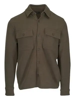 Vince Buttoned Flap-pocket Overshirt - Brown
