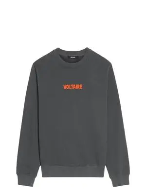 Zadig&Voltaire Aime Crew Neck Sweatshirt With Photo Print - Carbone