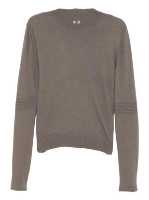Rick Owens Cropped Biker Jumper - Gray