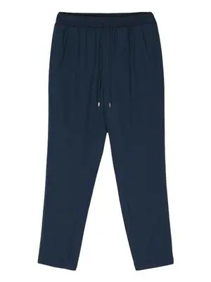 LIU JO Liu Jo Mid-Rise Tapered Trousers With Gold-Tone Logo Plaque