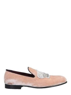 Dolce & Gabbana Velvet Slippers With Embellishments - No