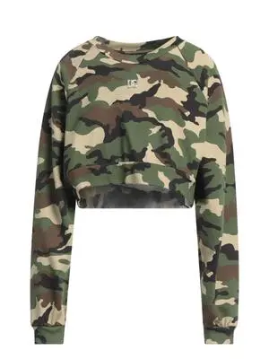 Dolce & Gabbana Camouflage Embellished Hoodie - Green