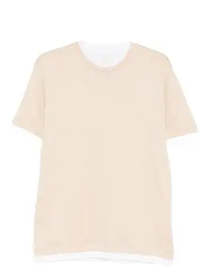 Eleventy Layer T-shirt Beige