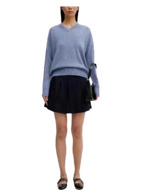 SPORTY  RICH Sporty & Rich Pleated Embroidery Mini Skirt - No