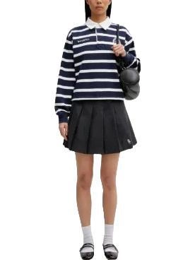 SPORTY  RICH Sporty & Rich Pleated Embroidery Mini Skirt - No