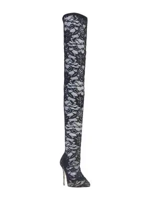 DOLCE & GABBANA Dolce & Gabbana Over-the-Knee Lace Boots