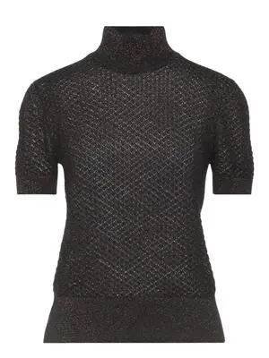 DOLCE & GABBANA Dolce & Gabbana Two-Tone Knitted Short-Sleeve Turtleneck