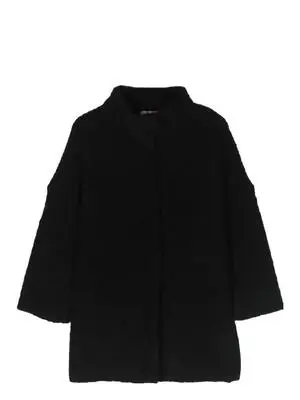 Liu Jo Faux Shearling Coat - Black