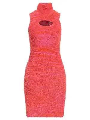 DIESEL® Sleeveless Two-tone Knit Dress - Orange