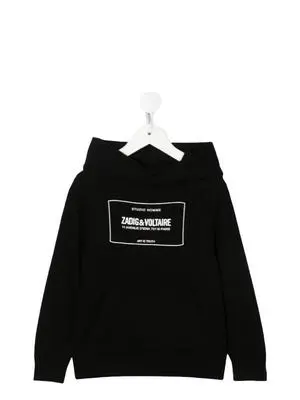 Zadig&Voltaire Logo Print Hoodie - Black