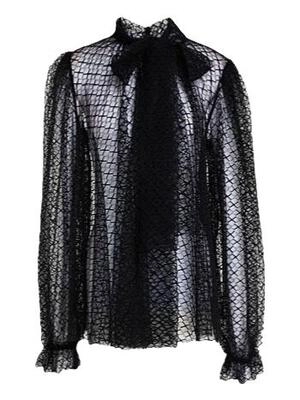DOLCE & GABBANA Dolce & Gabbana Lace Blouse With Bow Detail