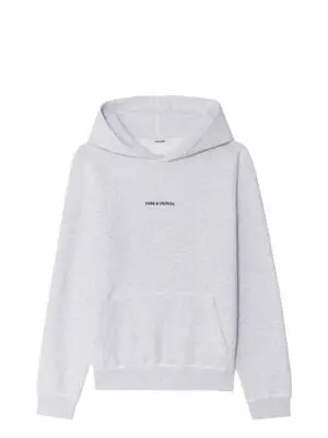 Zadig&Voltaire Sanchi Photo-patch Hoodie - Light Gray