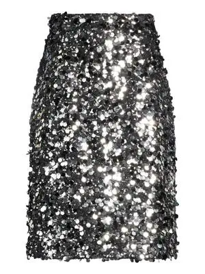 Dolce & Gabbana Sequin Midi Skirt - Silver