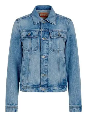 DIESEL® Denim Jacket With Classic Collar - Blue