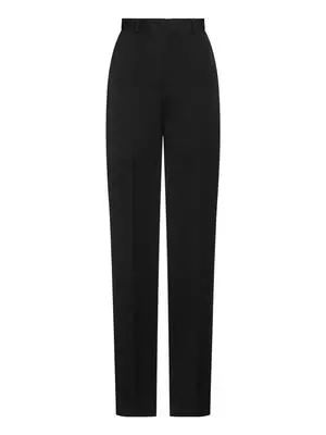 Dolce & Gabbana Cool Wool Straight-leg Trousers - Black