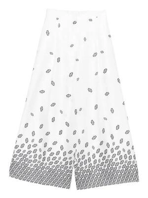 LIU JO Liu Jo Geometric Pattern Wide Leg Trousers