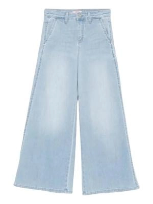 Liu Jo Button Closure Wide-leg Jeans - Blue