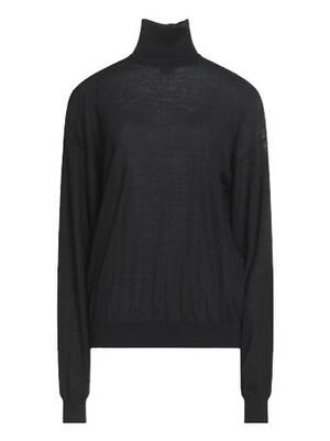 SAINT LAURENT Saint Laurent Solid Wool Knit Turtleneck Sweater