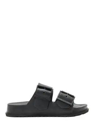 ALLSAINTS Double Buckle Sandals - Black