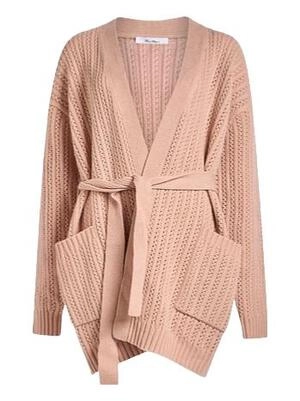 MAX MARA Max Mara Belted Jacquard-Knit Jacket
