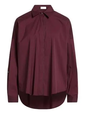 Brunello Cucinelli Oversized Plain Poplin Shirt With Embellishments - Red