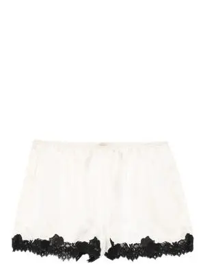 DÔEN Iona Lace-trim Shorts - White