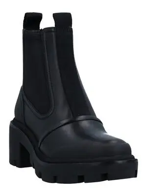 Tory Burch Minimalist Leather Chelsea Boots - Black