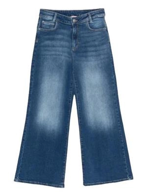 Liu Jo Wide Leg Belt Loop Jeans - Blue