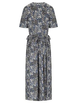 Max Mara Printed Maxi Dress - Gray