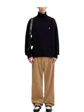SPORTY  RICH Sporty & Rich Roll-neck Embroidered Sweater - No