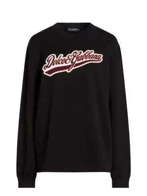 Dolce & Gabbana Long Sleeve Crewneck Sweatshirt - Black