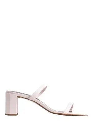 By Far Square-toe Double-strap Sandals - Pink