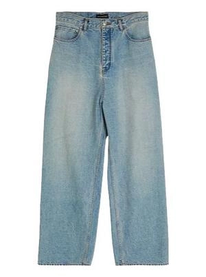 Balenciaga Loose Fit Baggy Jeans - Blue
