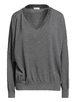 BRUNELLO CUCINELLI Brunello Cucinelli Lightweight Cashmere Knit V-Neck Sweater With Sequins