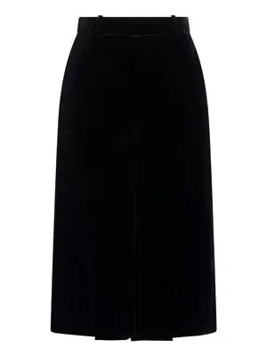 SAINT LAURENT Saint Laurent Velvet Wide-Leg Pants