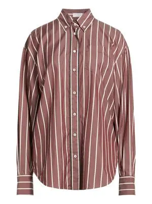 BRUNELLO CUCINELLI Brunello Cucinelli Striped Poplin Shirt