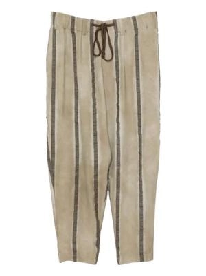 UMA WANG Uma Wang Striped Tapered Trousers