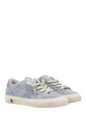 GOLDEN GOOSE Lace-up Sneakers With Perforated Details - Gray