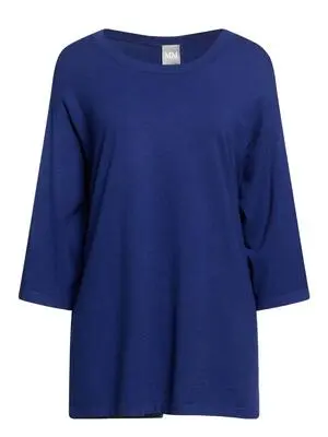 Max Mara Max Mara Knit Top With Half Belt Blue